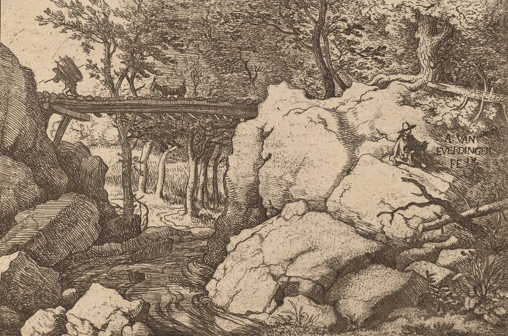 Goat on a Small Bridge, probably c. 1645-1656