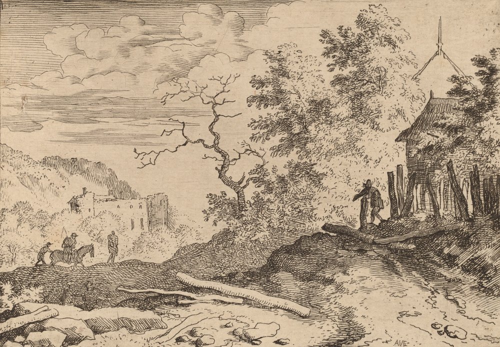 Hut with the Remains of a Hedge, probably c. 1645-1656
