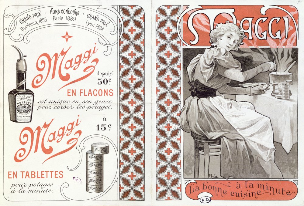 Advertisement for Maggi by Alphonse Mucha: Fine art print