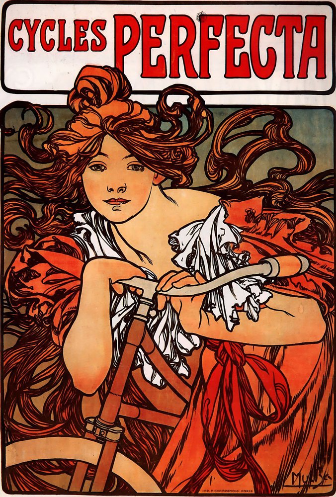 Cycles Perfecta by Alphonse Mucha: Buy fine art print