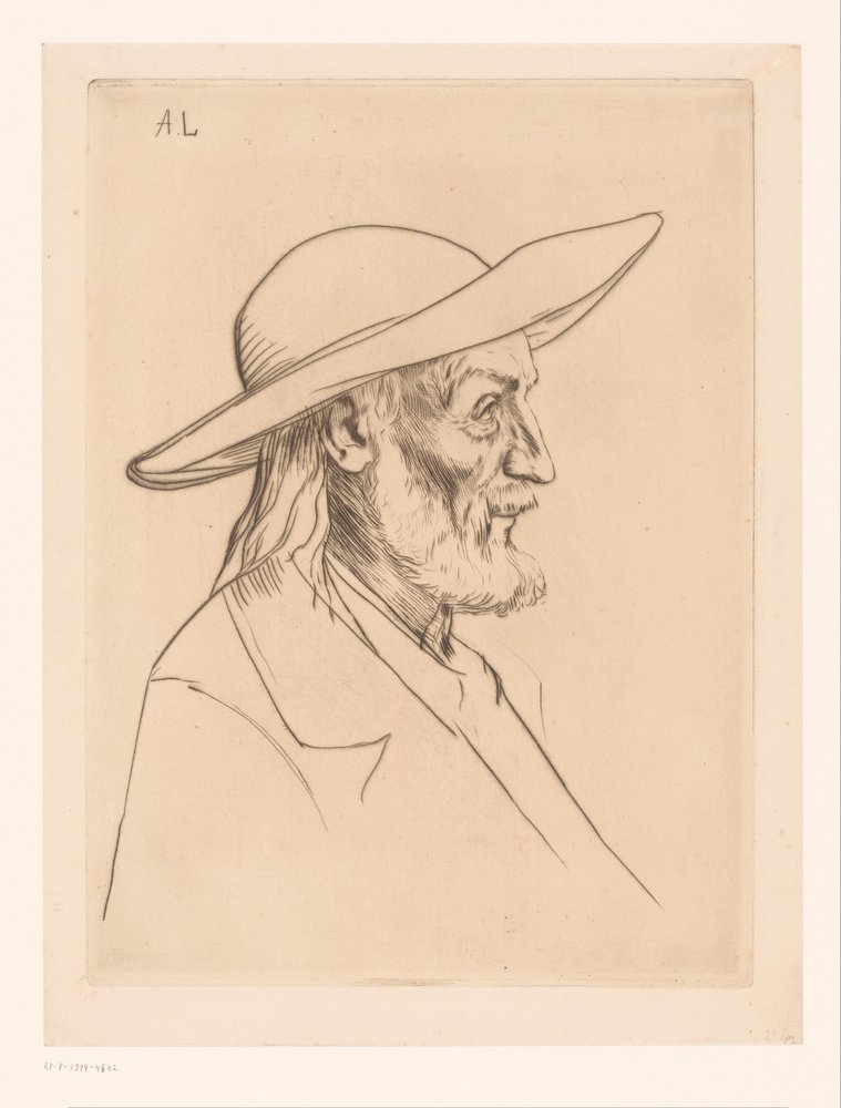 Breton Man with Hat by Alphonse Legros: Buy fine art print