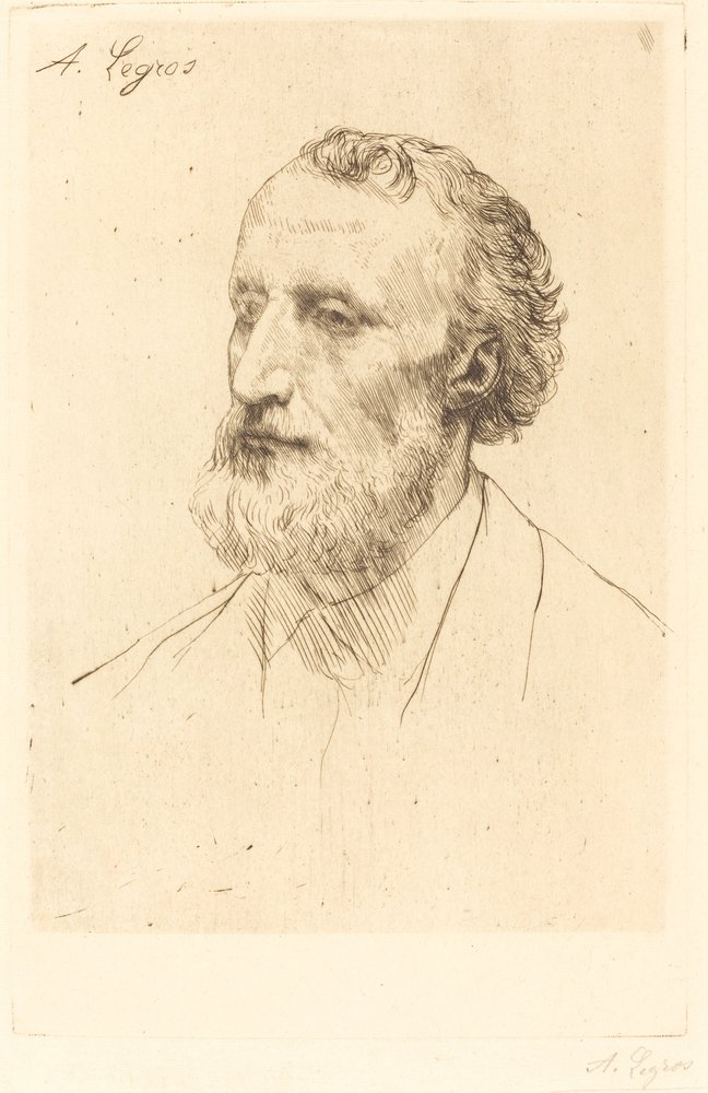 Jules Dalou, 1st Plate by Alphonse Legros: Fine art print