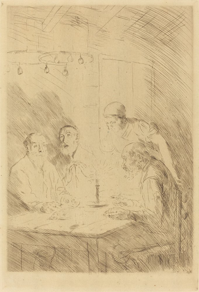 Supper of the Poor by Alphonse Legros: Buy fine art print