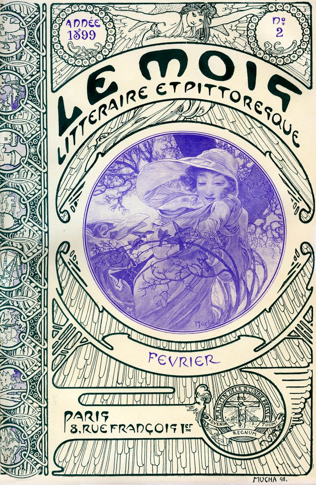 Cover of the magazine Le Month litteraire et picturesque by Alphonse ...
