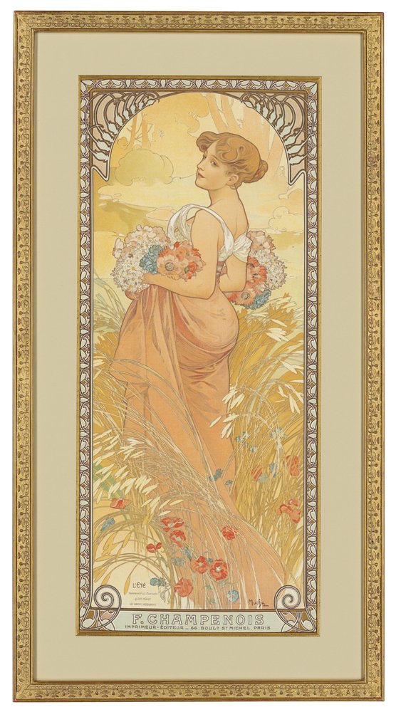 Four Seasons: Summer by Alphonse Mucha: Buy fine art print