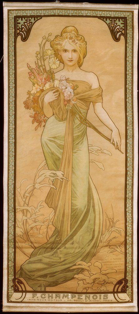 Spring by Alphonse Mucha: Highest-quality art reproduction