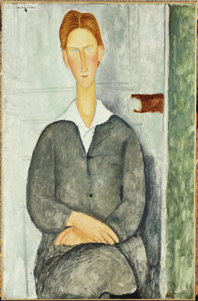 Young Man with Red Hair by Amedeo Modigliani: Fine art print