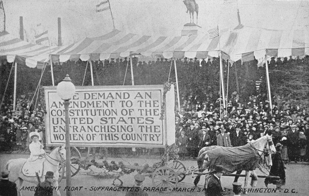 Amendment Float from the Suffragettes Parade in Washington DC, 3 March ...