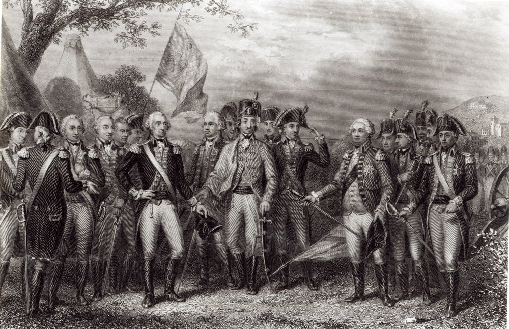 The British Surrendering Their Arms to General Washington, 19th October ...