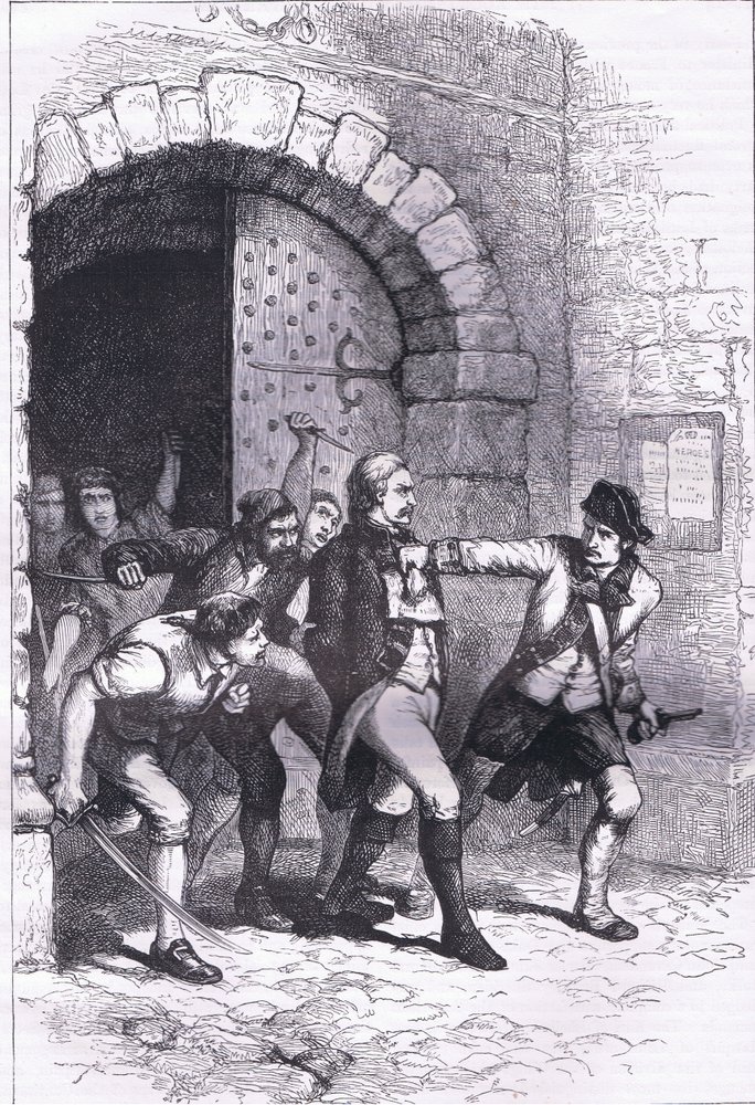 Huddy led from prison to be hanged, illustration from Cassells History ...