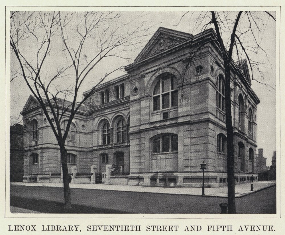Lenox Library, Seventieth Street and Fifth Avenue