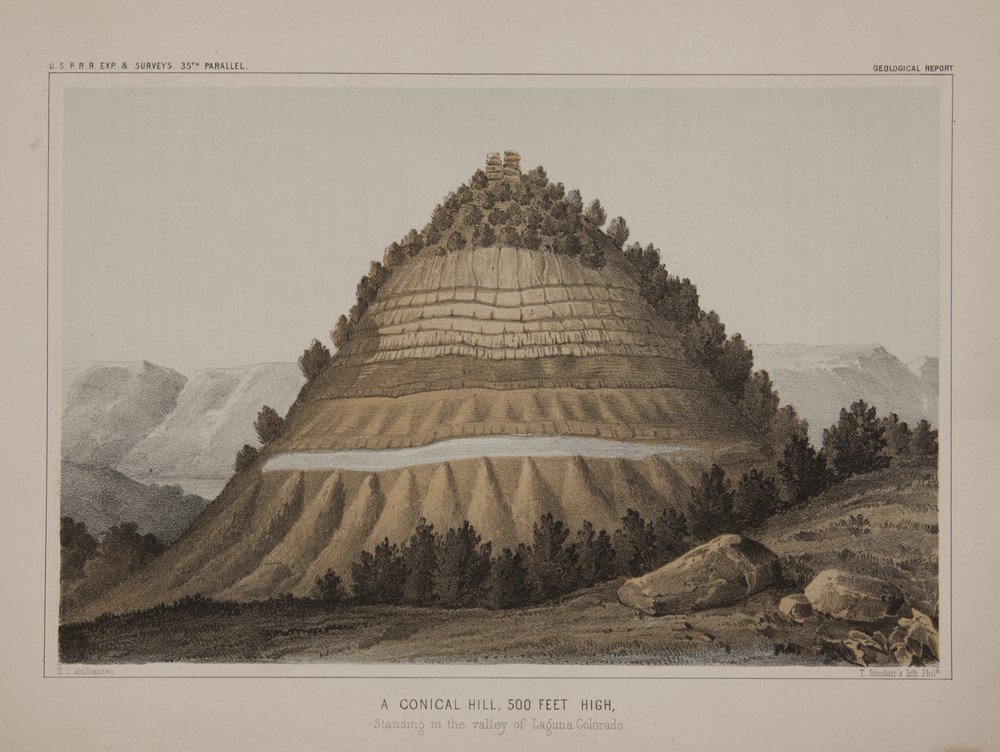A Conical Hill, 500 Feet High Standing in the Valley of Laguna Colorado