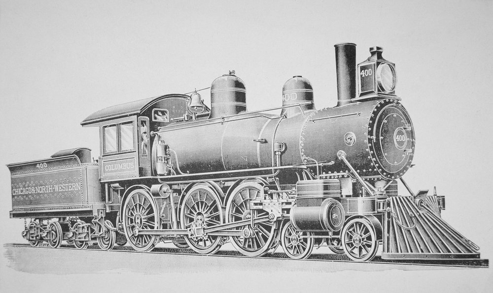 A Schenectady Locomotive by American School: Fine art print