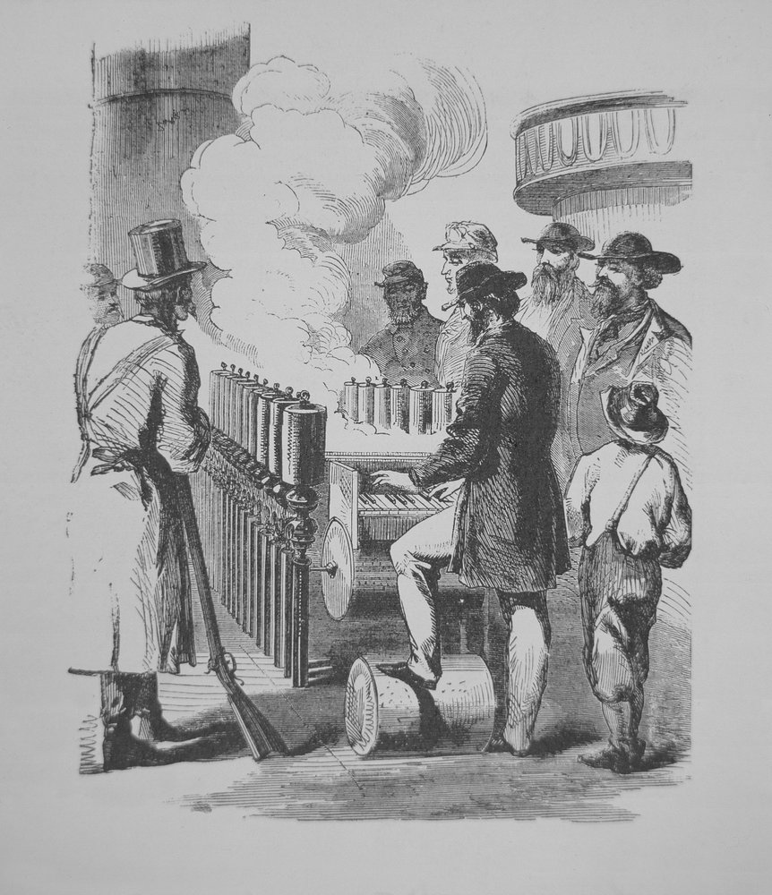 A Steam-powered Calliope, Used on American Steamboats, c.1870