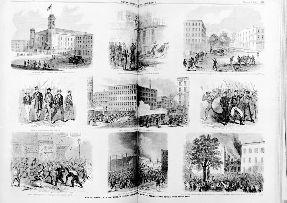 Draft Riots in New York, Exciting Scenes During the Reign of Terror, 1863