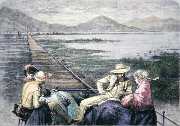 Inspection car on the Pacific Railroad, c.1870