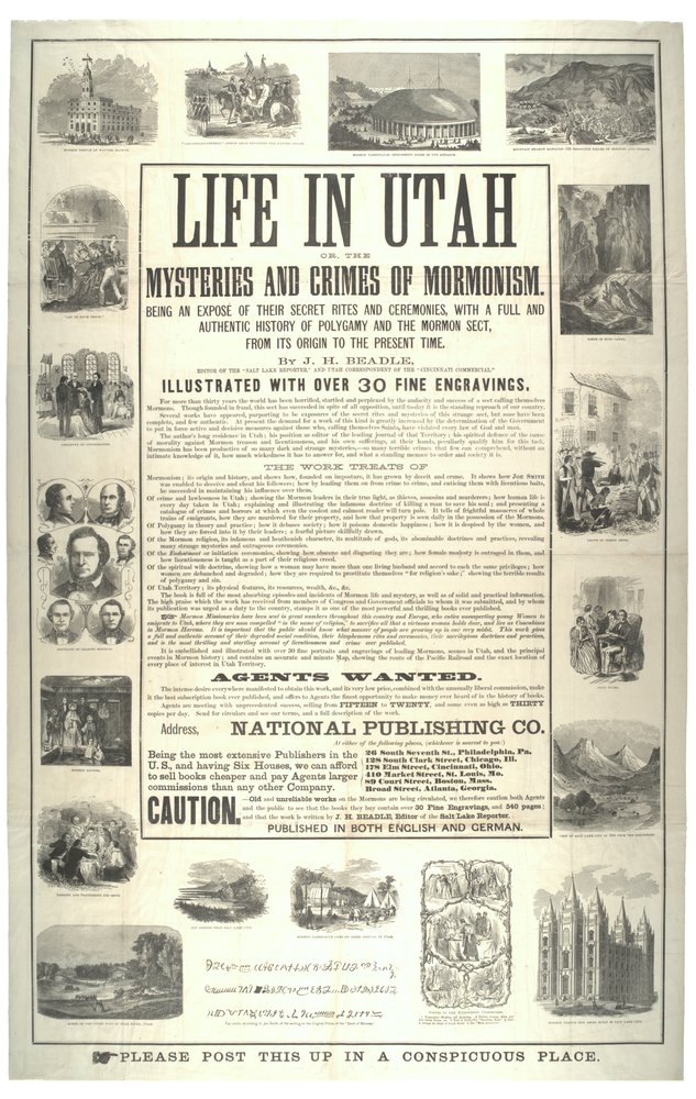 Life in Utah or the Mysteries and Crimes of Mormonism; Being an Expose ...