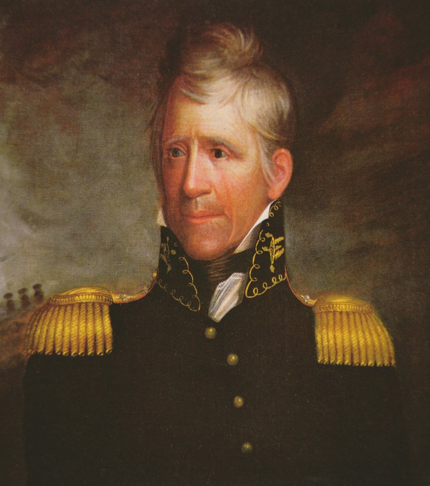 Portrait of American General Andrew Jackson