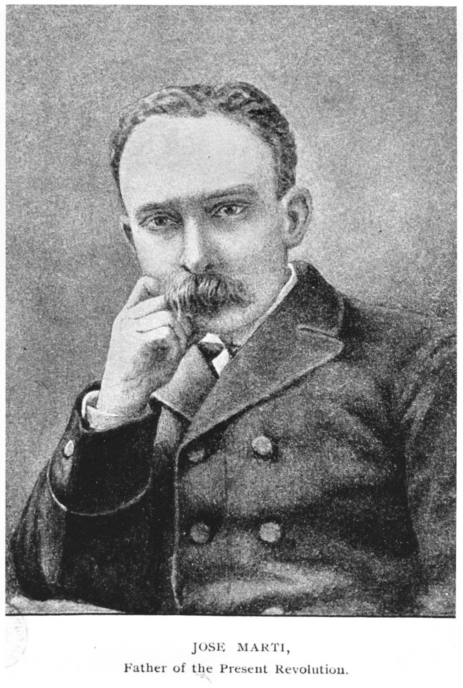 Portrait of Jose Marti (1853-95) from The Story of Cuba by Murat Halstead
