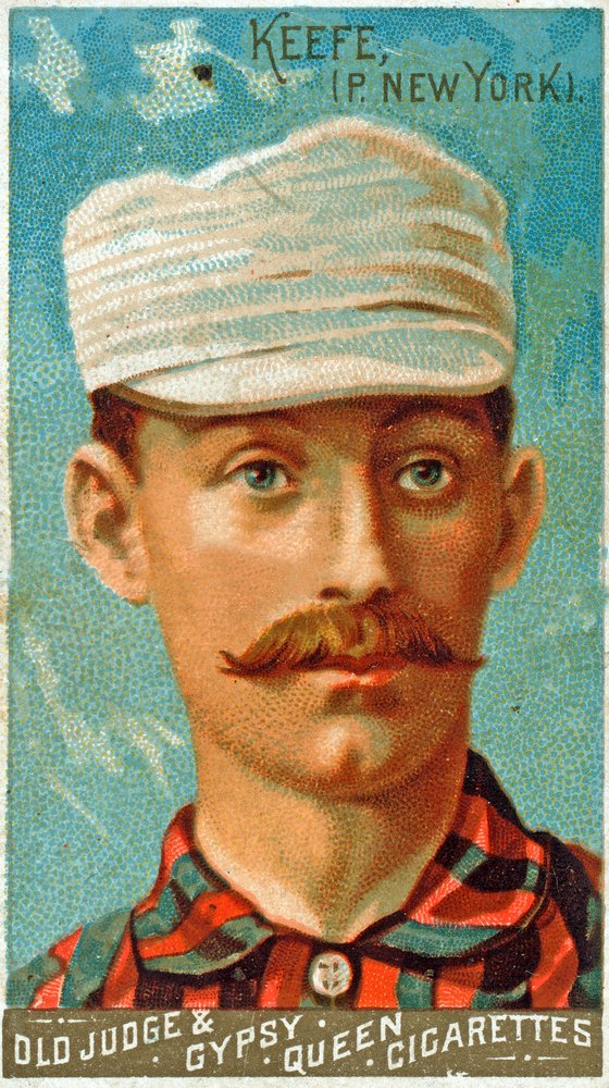 Portrait of Tim Keefe by American School: Fine art print