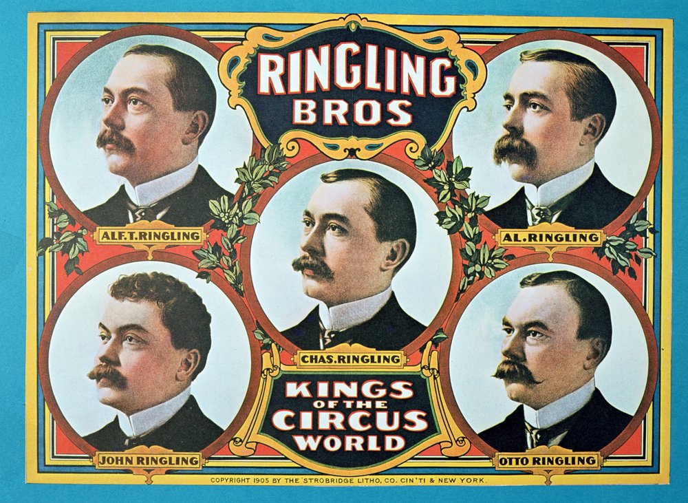 Poster Advertising 'Ringling Bros. Kings of the Circus World'