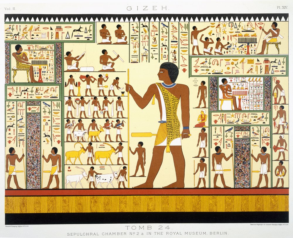 Tomb 24, Sepulchral Chamber No. 2a, from Gizeh, Volume II, plate XIV ...