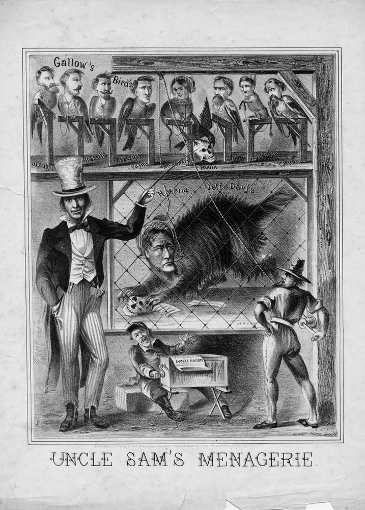 Uncle Sam's menagerie by American School: Fine art print