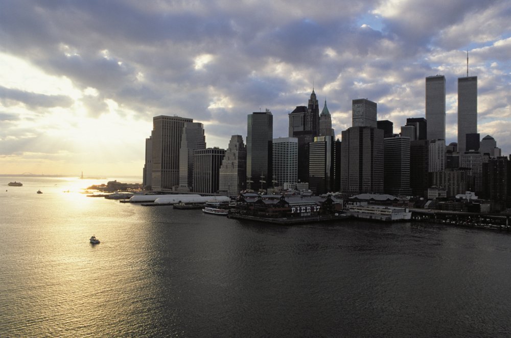 View towards the Financial District across the East River