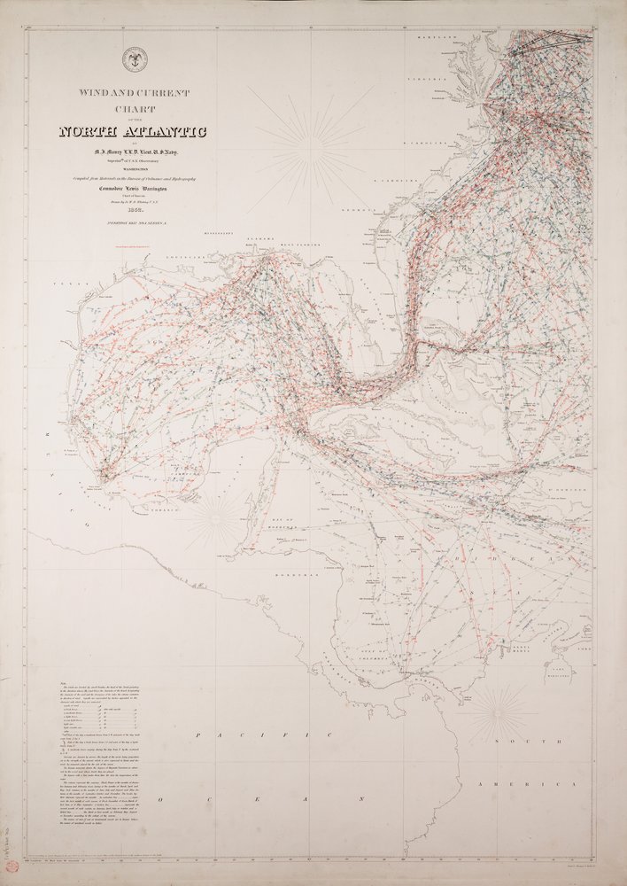 Wind and Current Chart of the North Atlantic
