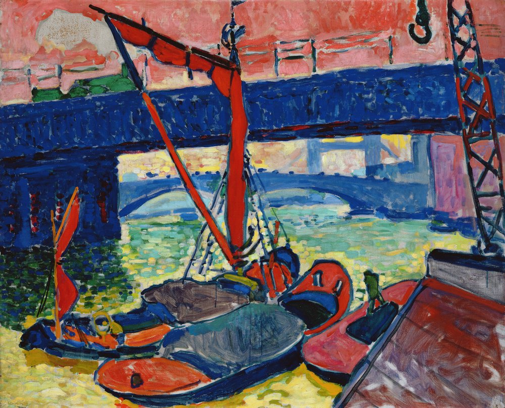 Barges on the Thames by Andre Derain: Buy fine art print