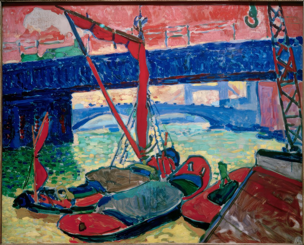 Boats on the Thames (Southwark Bridge) by Andre Derain
