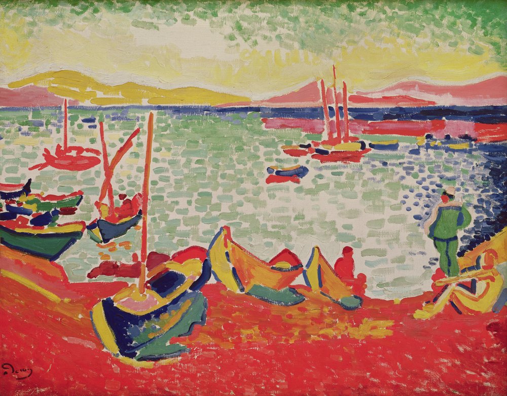 Boats in the Harbour at Collioure by Andre Derain