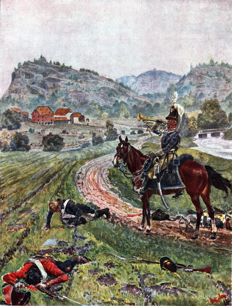 The Battle of Berby 1808 by Andreas Bloch: Fine art print