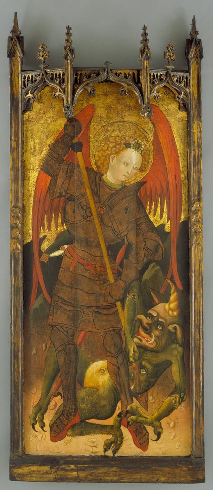 Saint Michael fighting the Dragon by Andres Marcal de Sas
