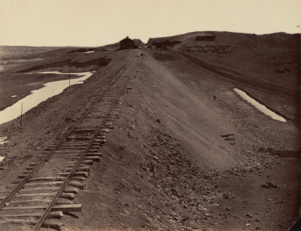 Plate 2. Granite Canyon, from the Water Tank, 1869