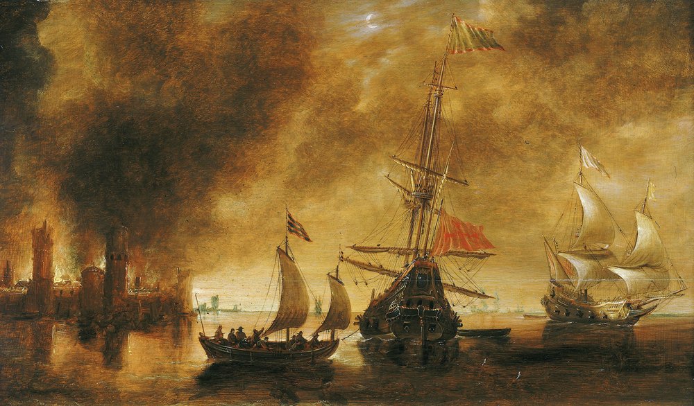 At Sunrise After the Bombing of a Port by the Spanish Fleet