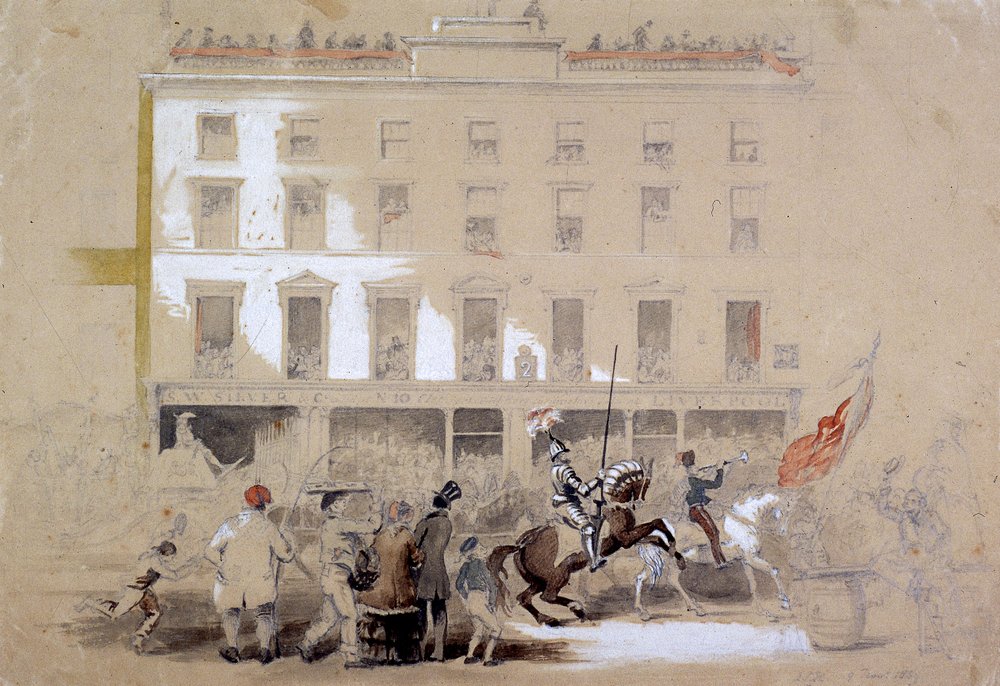 Lord Mayor's Show, Cornhill, London by Angelo Collen Hayter