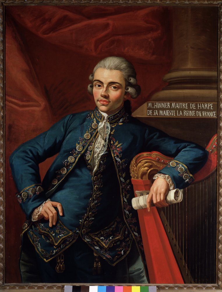 Portrait of Philip Joseph Hinner, German Composer and Harpist