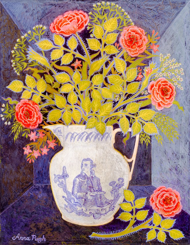 Blue Man Jug by Anna Pugh: Highest-quality art reproduction
