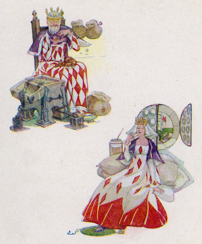 Nursery Rhyme: Sing A Song Of Sixpence by Anne Anderson