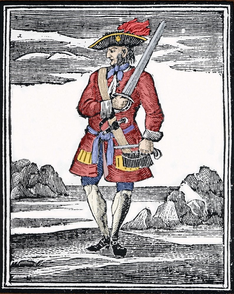 Portrait of the Pirate Jack Rackham, Also Known as Calico Jack
