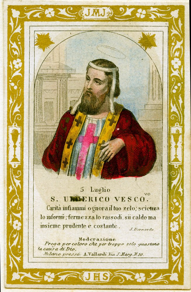 Saint Ulrich (engraving) by Anonymous Anonymous