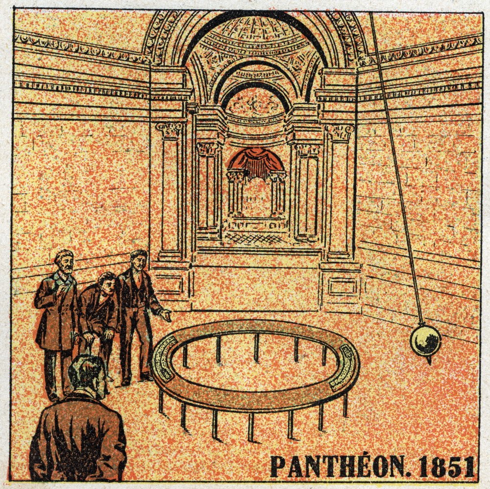 The pendulum: experiment of Leon Foucault (1819-1868) at the Pantheon ...