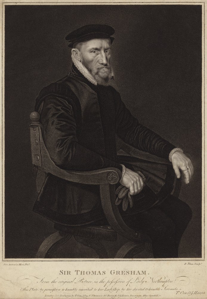 Portrait of Sir Thomas Gresham by Anthonis van Dashorst Mor