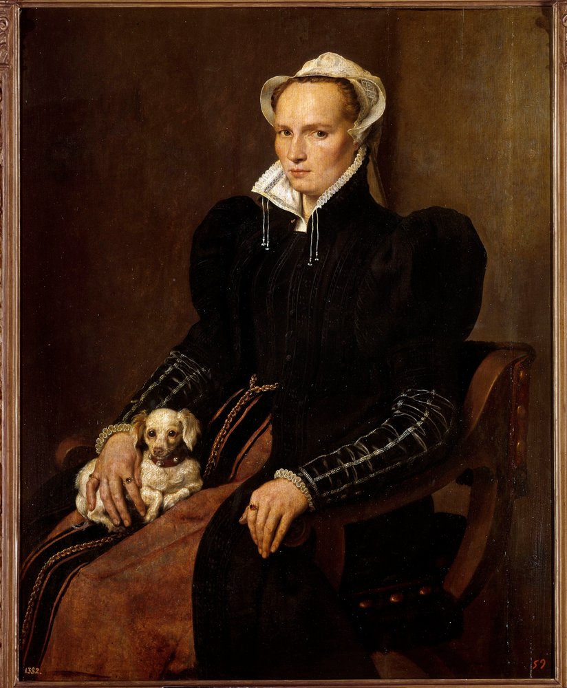 Portrait of the artist's wife by Anthonis Mor van Dashorst