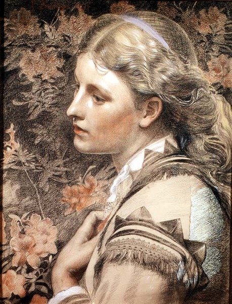 Portrait of Mary Sandys by Anthony Frederick Augustus Sandys