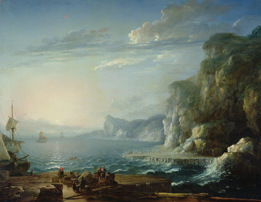 View of a Bay by Antoine Lebel: Buy fine art print