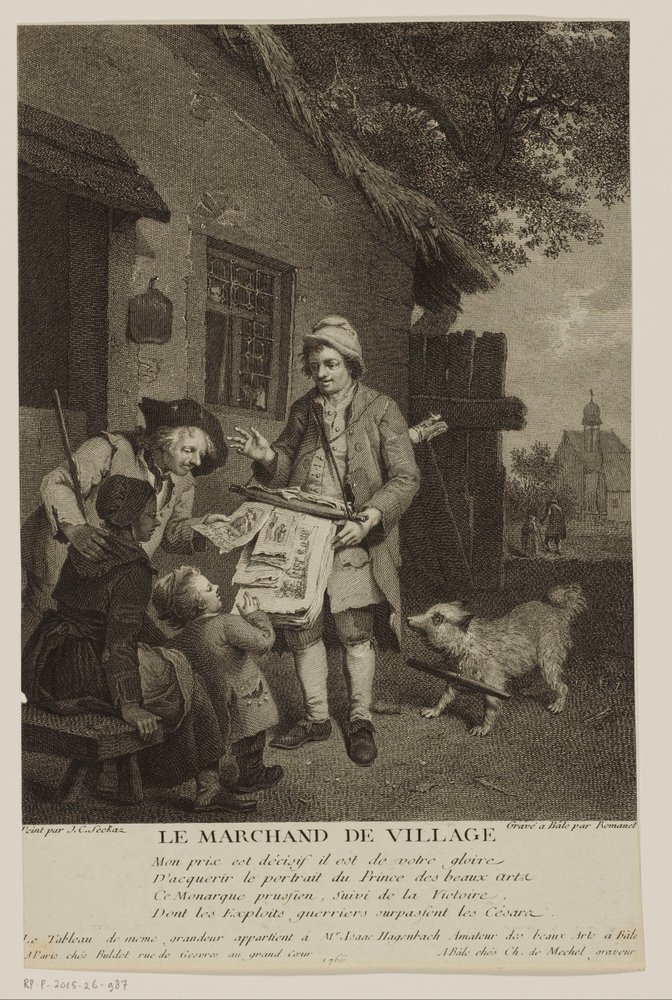 Traveling Print Seller in a Village (Le Marchand de Village)