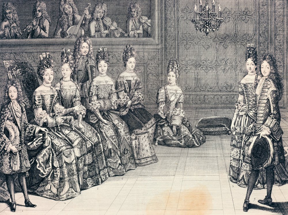 Duke of Burgundy, Duchess of Maine, Princess of Conti and Dukes of ...