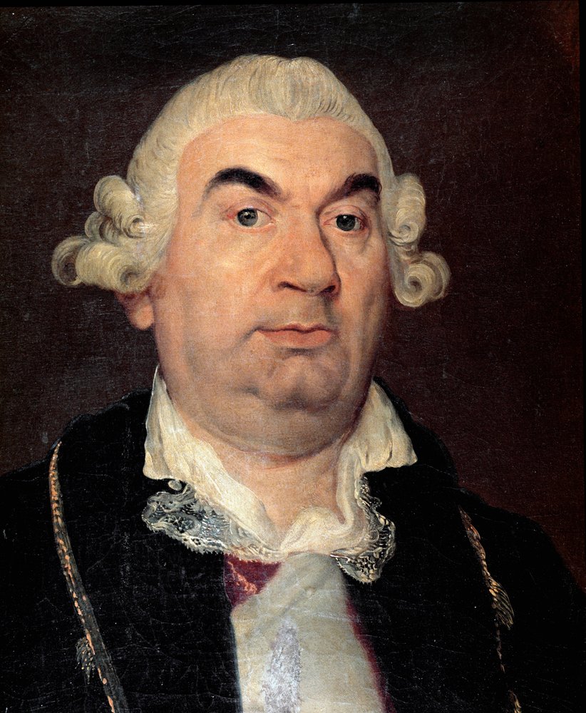 Portrait of the Italian composer Niccolo Jommelli (1714-1774) Painting by Anton Raphael Mengs ...